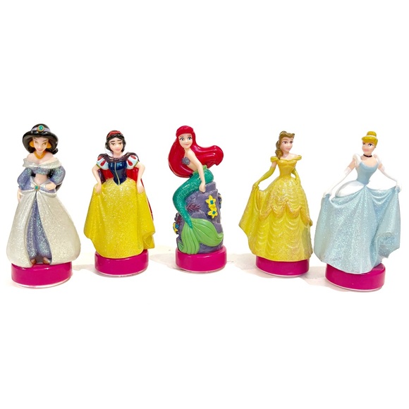 Disney | Toys | Disney Princess Ink Stamp Figurines Ariel Belle Snow ...